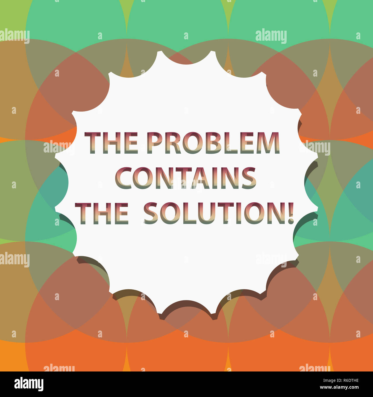 Word writing text The Problem Contains The Solution. Business concept ...