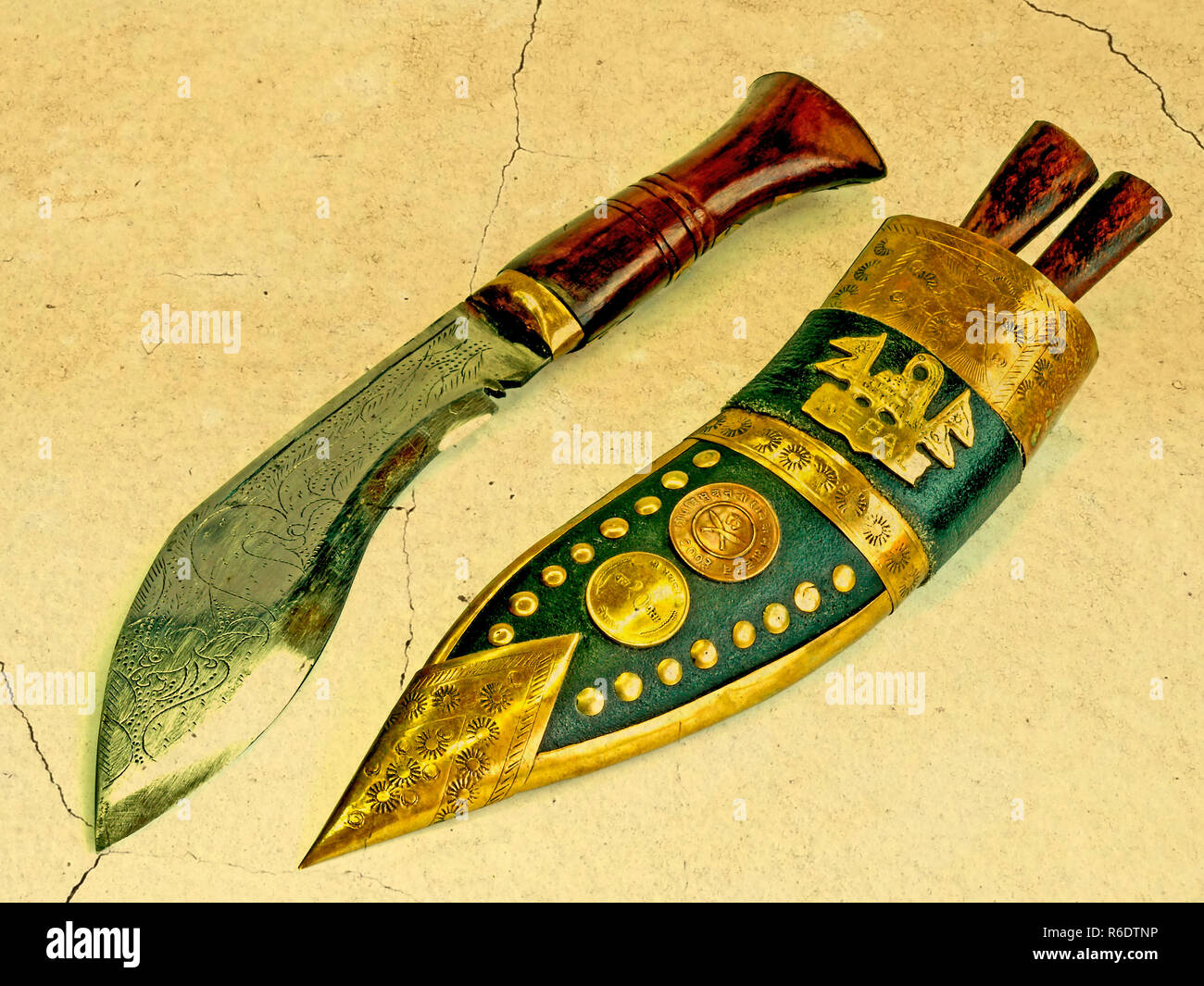 Curved Dagger Of Malaysia Stock Photo - Alamy