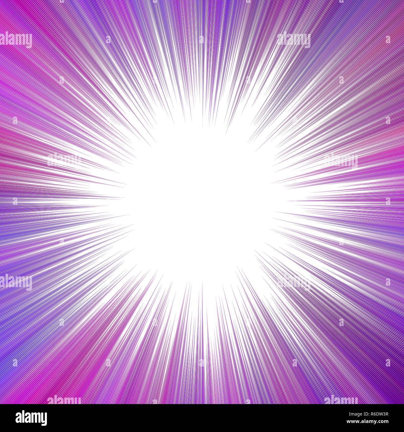 Purple abstract hypnotic speed concept background - vector star burst ...