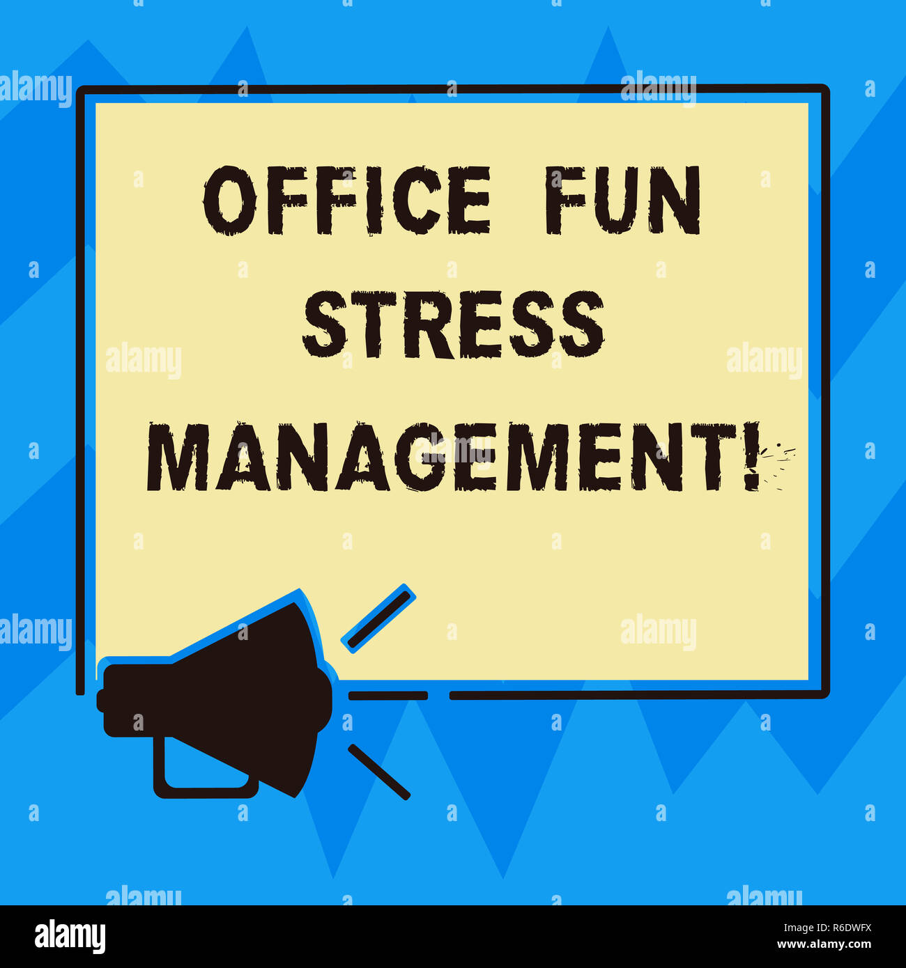 Text sign showing Office Fun Stress Management. Conceptual photo Relax ...