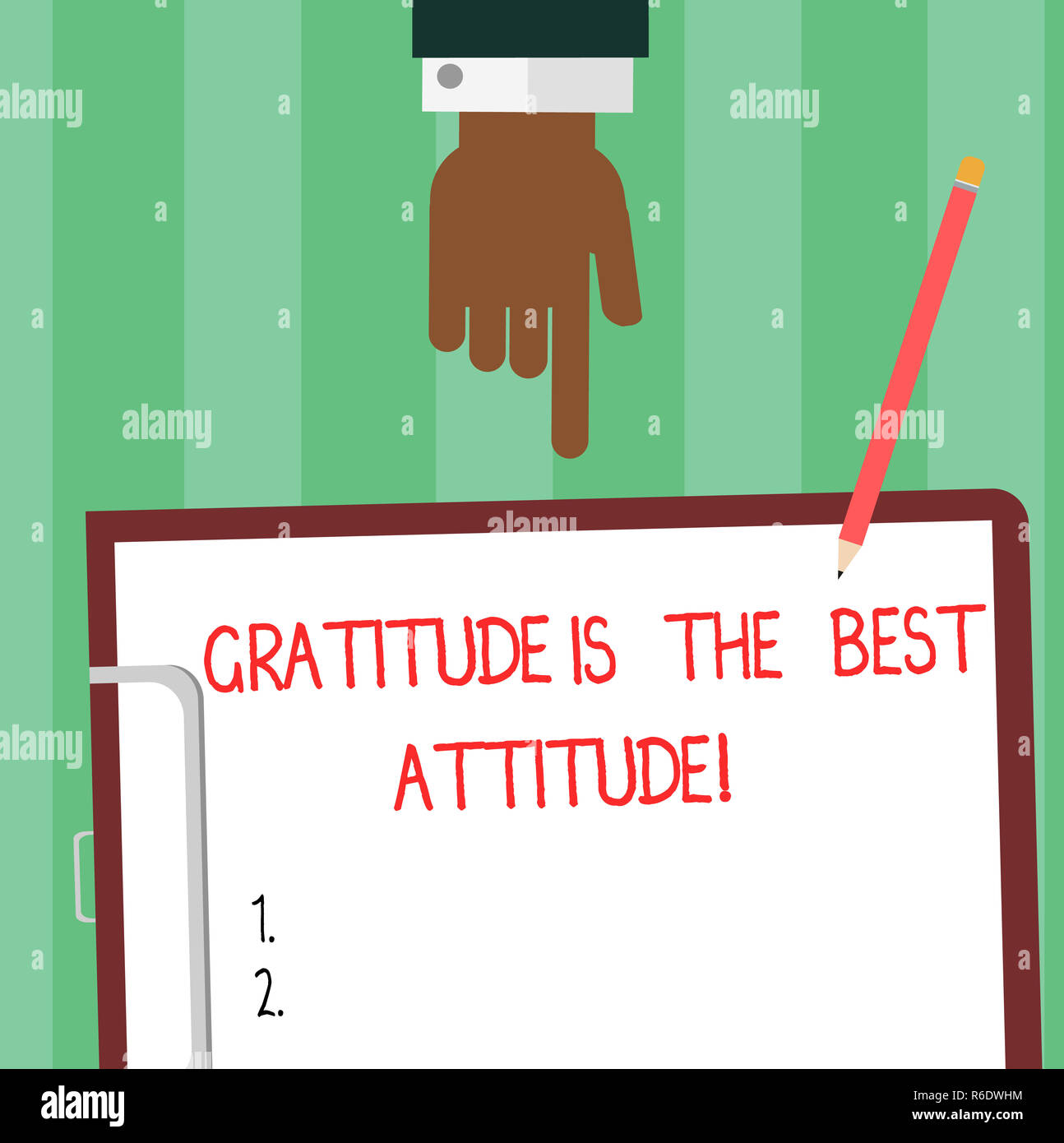 Writing note showing Gratitude Is The Best Attitude. Business photo ...