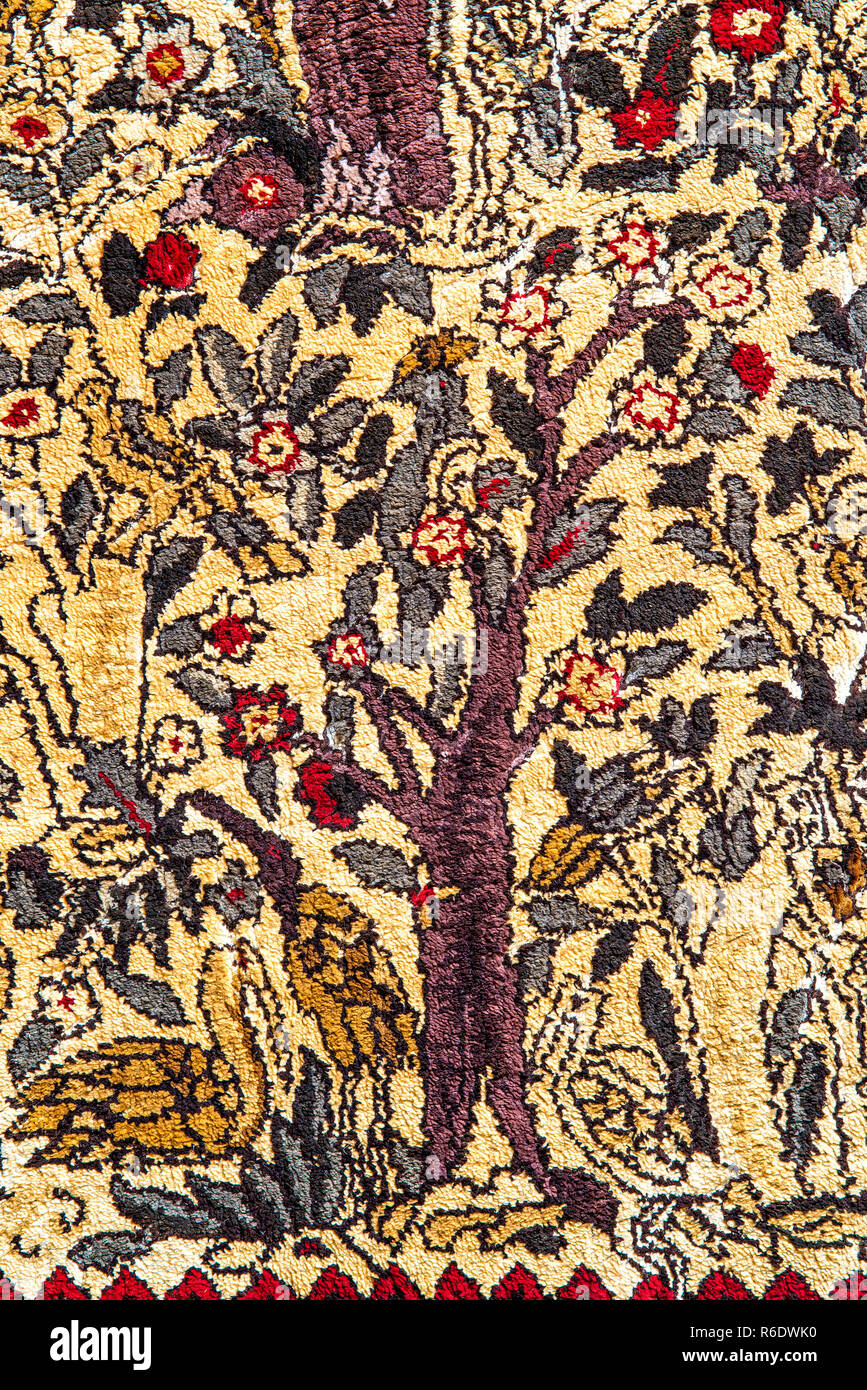Carpet, Old, Handmade Stock Photo - Alamy