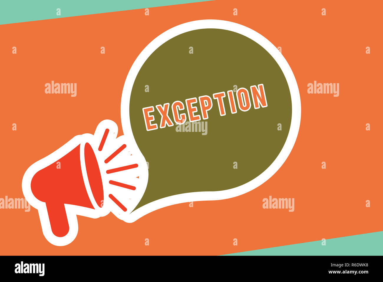 Text sign showing Exception. Conceptual photo demonstrating or thing ...