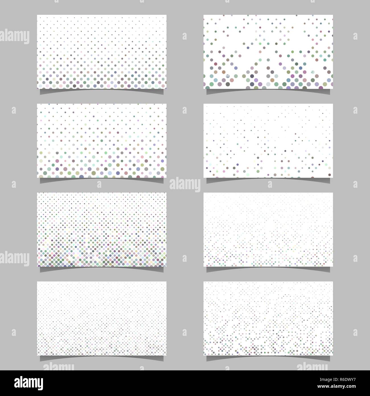 Geometrical card background set - vector template designs Stock Vector ...