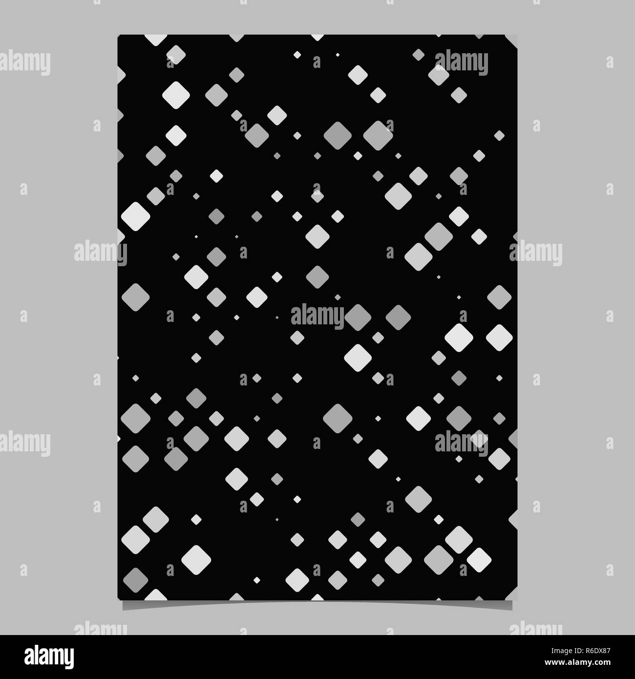 Grey geometric diagonal rounded square pattern background poster template Stock Vector Image ...