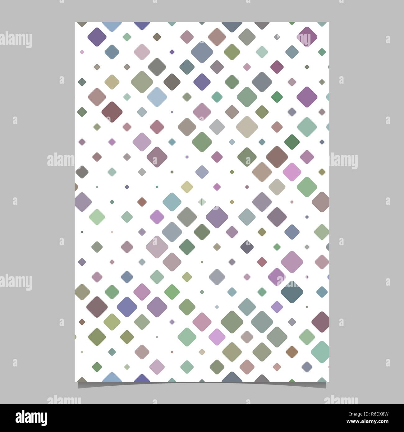 Colorful Geometric Diagonal Rounded Square Pattern Poster Template Stock Vector Image And Art Alamy