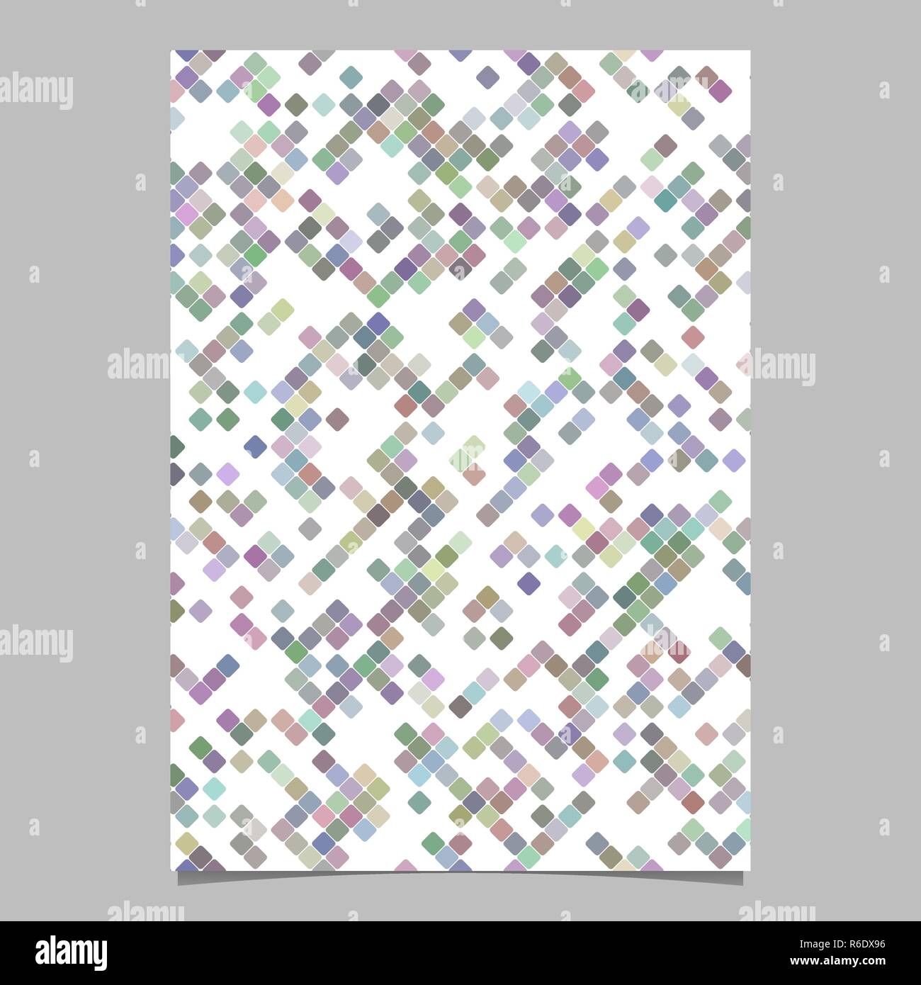 Colorful rounded square mosaic pattern poster template background Stock Vector Image & Art - Alamy