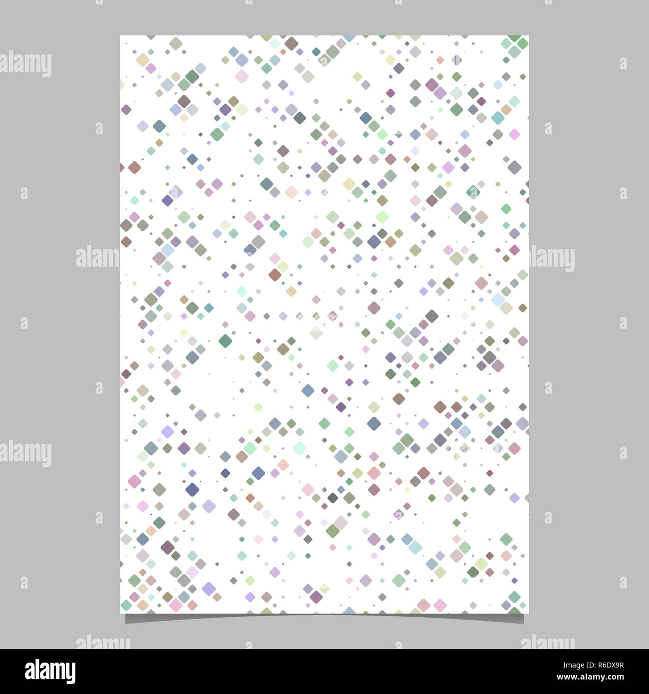 Colorful abstract rounded square mosaic pattern flyer background Stock Vector Image & Art - Alamy