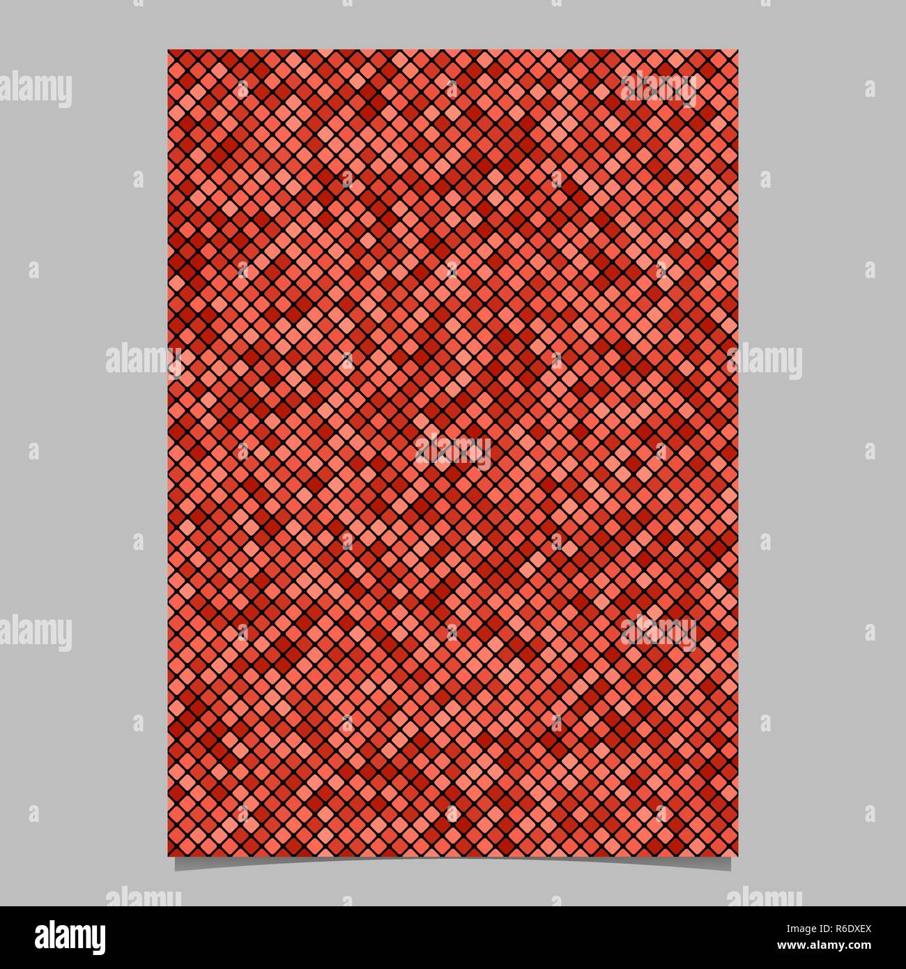 Red geometrical pattern poster design - vector document background ...