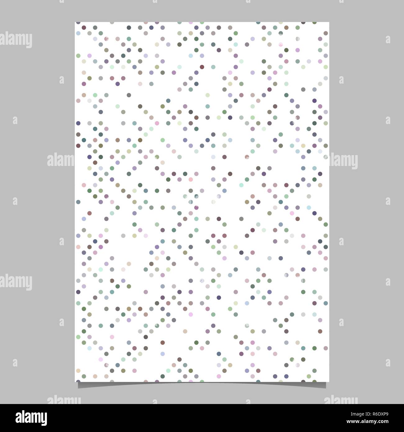 Repeating Dot Pattern Brochure Template Background Design Stock Vector Image And Art Alamy