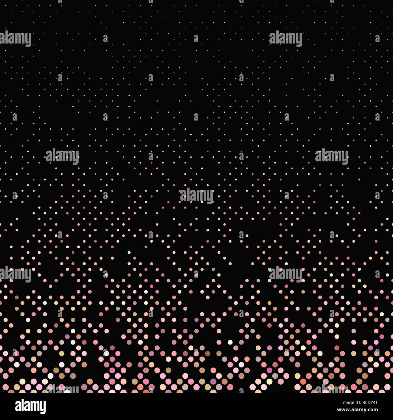 Abstract dot pattern - vector snowfall background design from circles ...