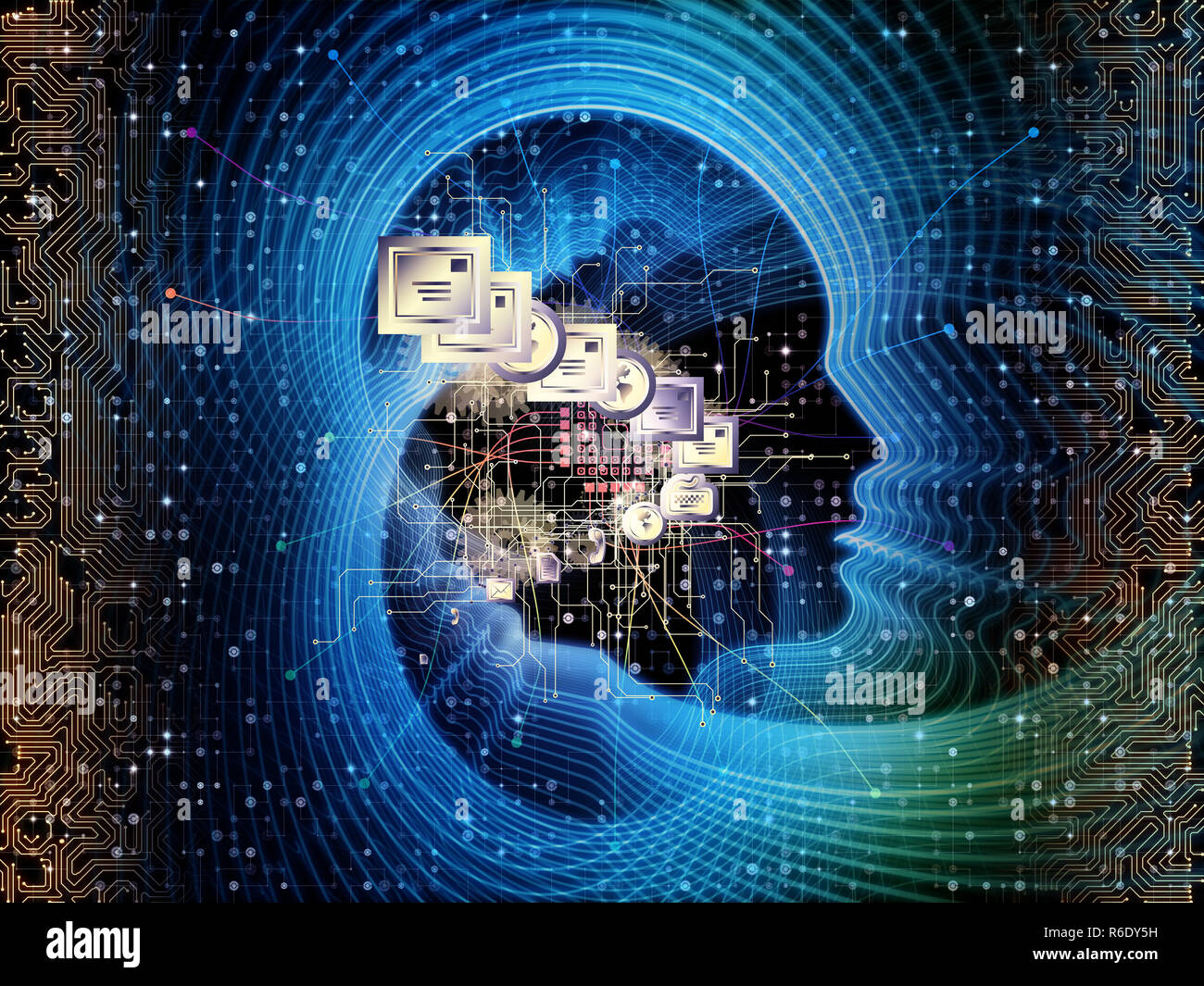The Bridges of Machine Consciousness Stock Photo - Alamy