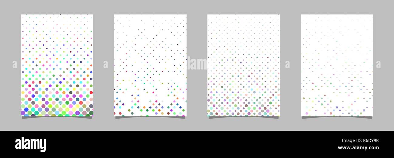 Abstract dot pattern brochure template set - vector stationery ...