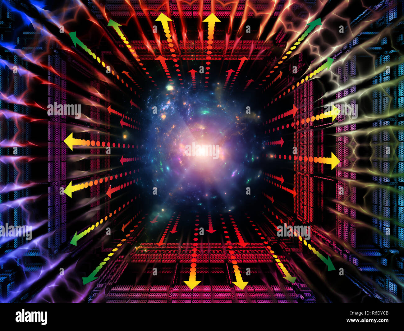 Advance of Quantum Space Stock Photo - Alamy