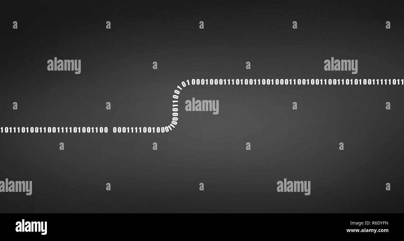 Coding Or Hacker Concept Vector Matrix Background Horizontal Stream Or Letter S Of Binary Code