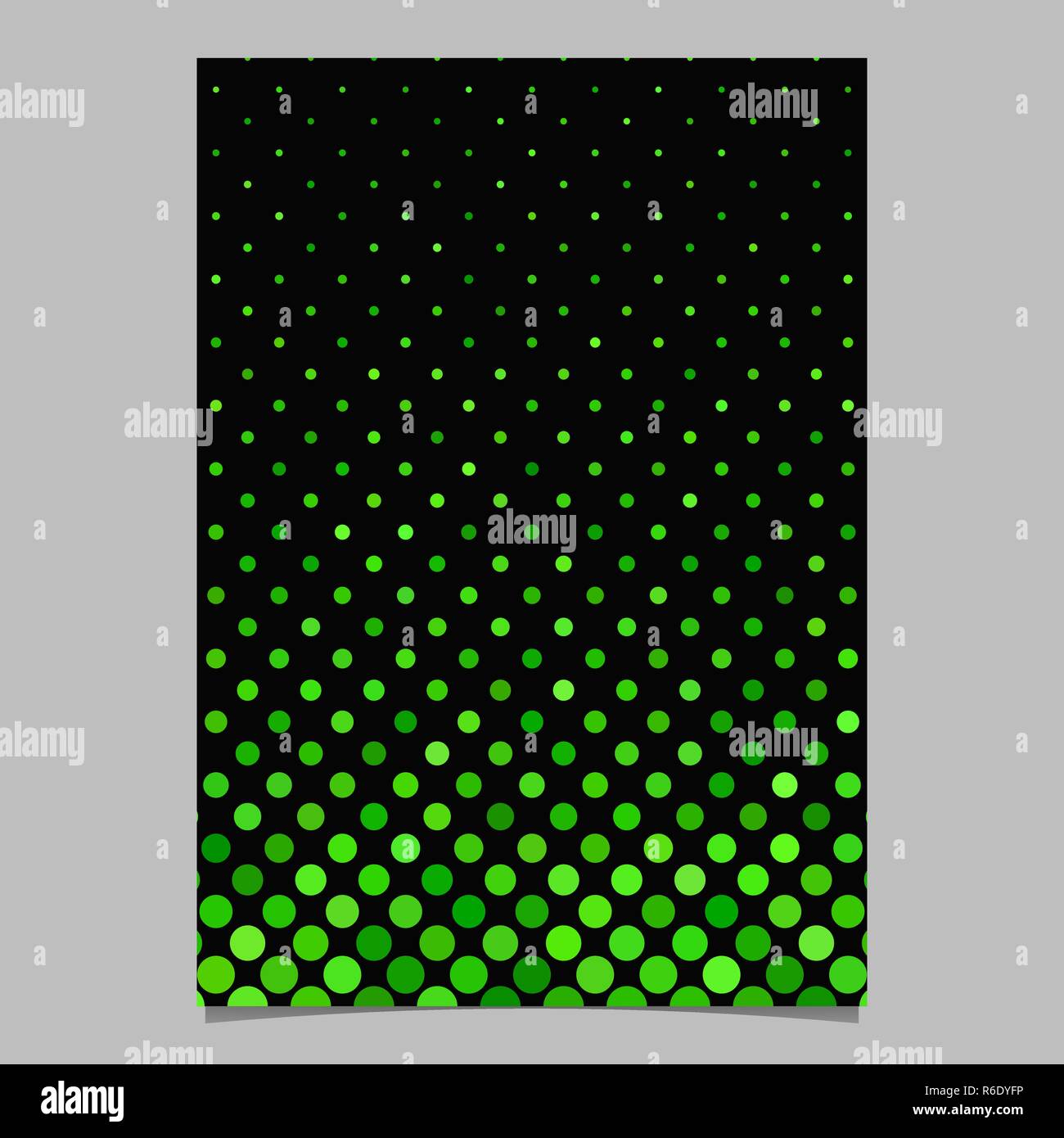 Green abstract dot pattern brochure background - vector stationery ...