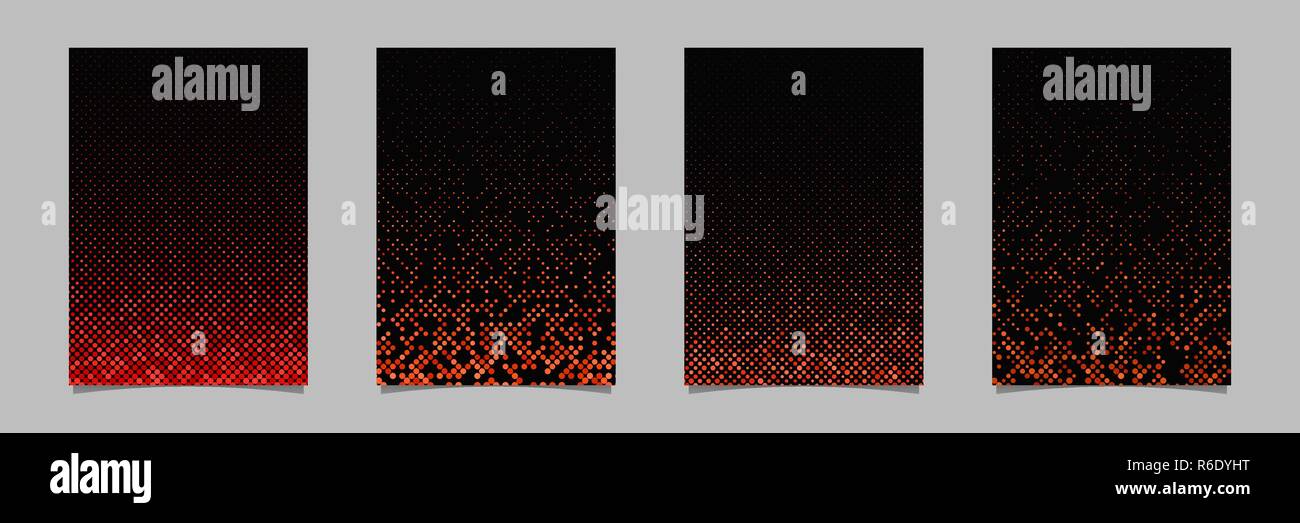 Abstract circle pattern background poster template collection - vector ...