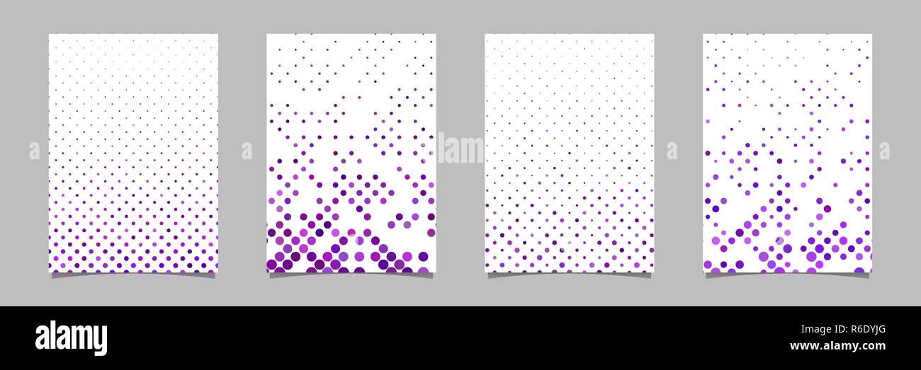 Abstract dot pattern poster template set - vector cover backgrounds ...