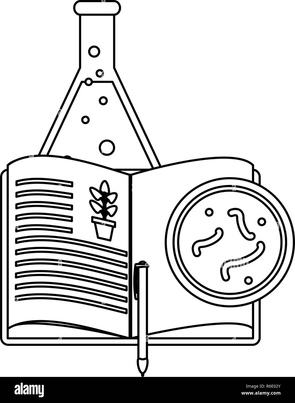 Science Clip Art For Kids Black And White