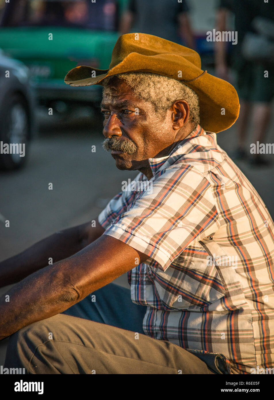Cuban man with cowboy hat hi-res stock photography and images - Alamy