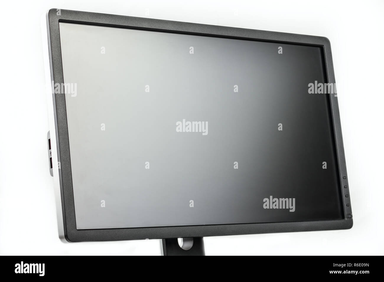 Digital black computer monitor screen Stock Photo - Alamy