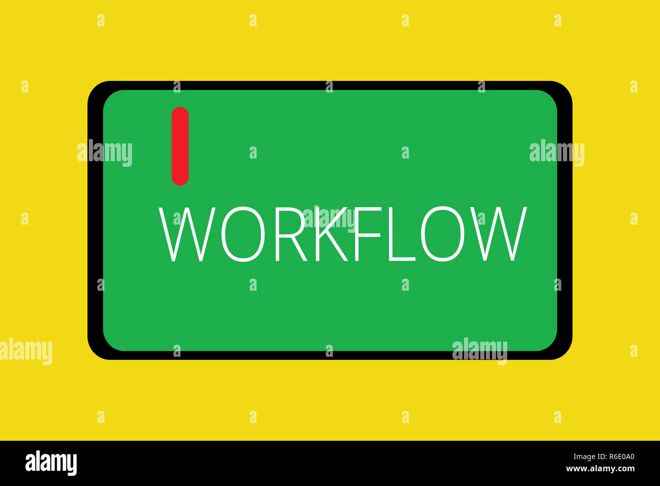 Word writing text Workflow. Business concept for sequence of industrial ...
