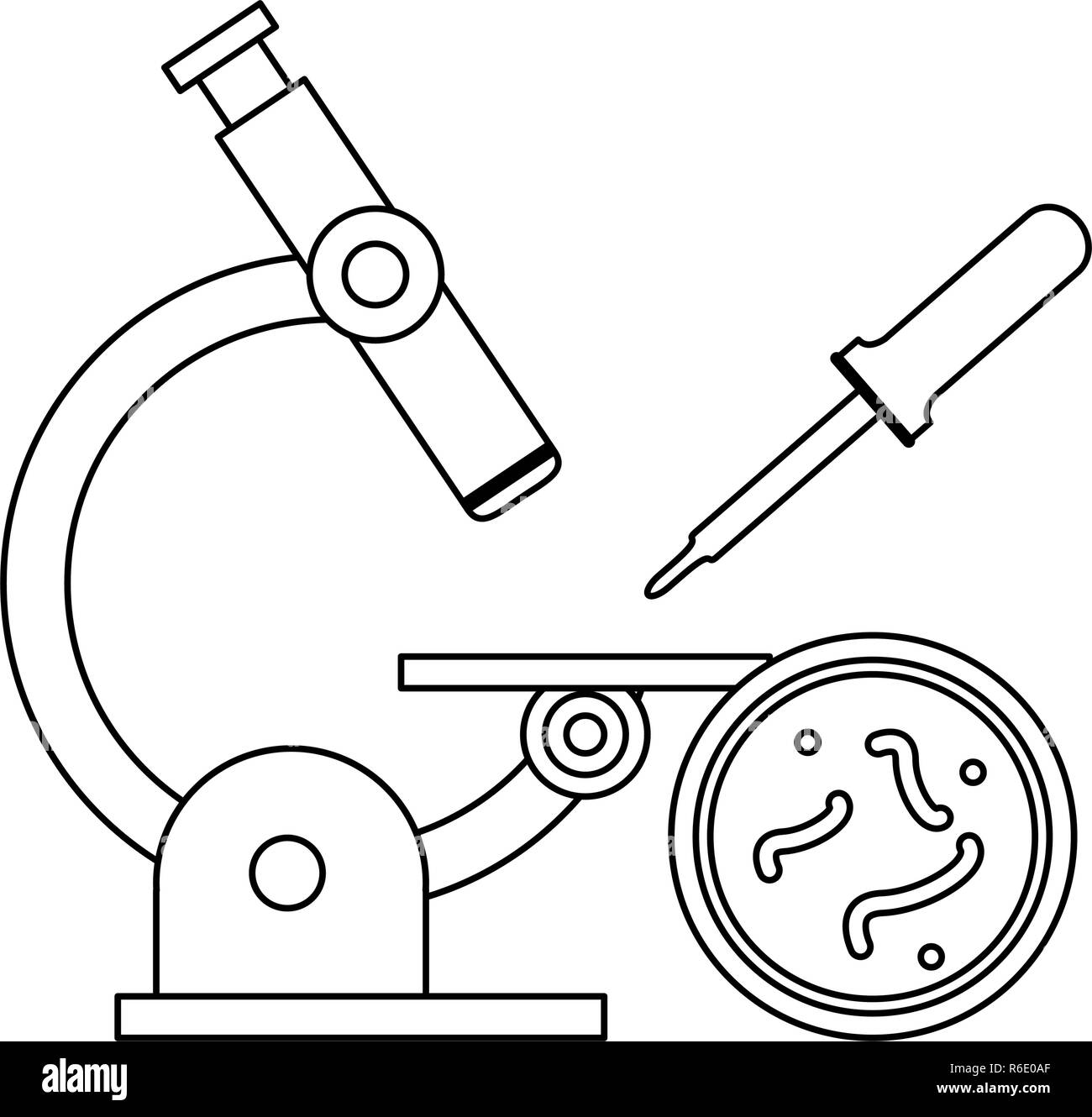 Science experiments and investigation black and white Stock Vector Image & Art - Alamy