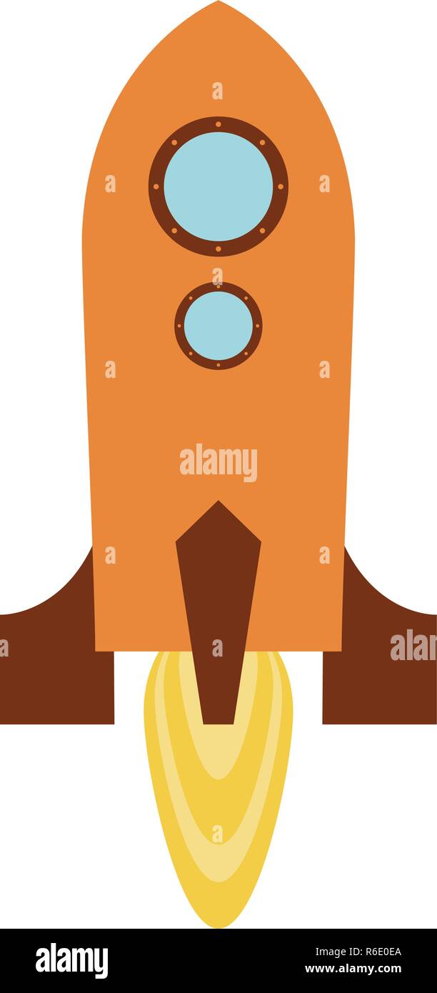 Rocket taking off satellite Stock Vector Images - Alamy