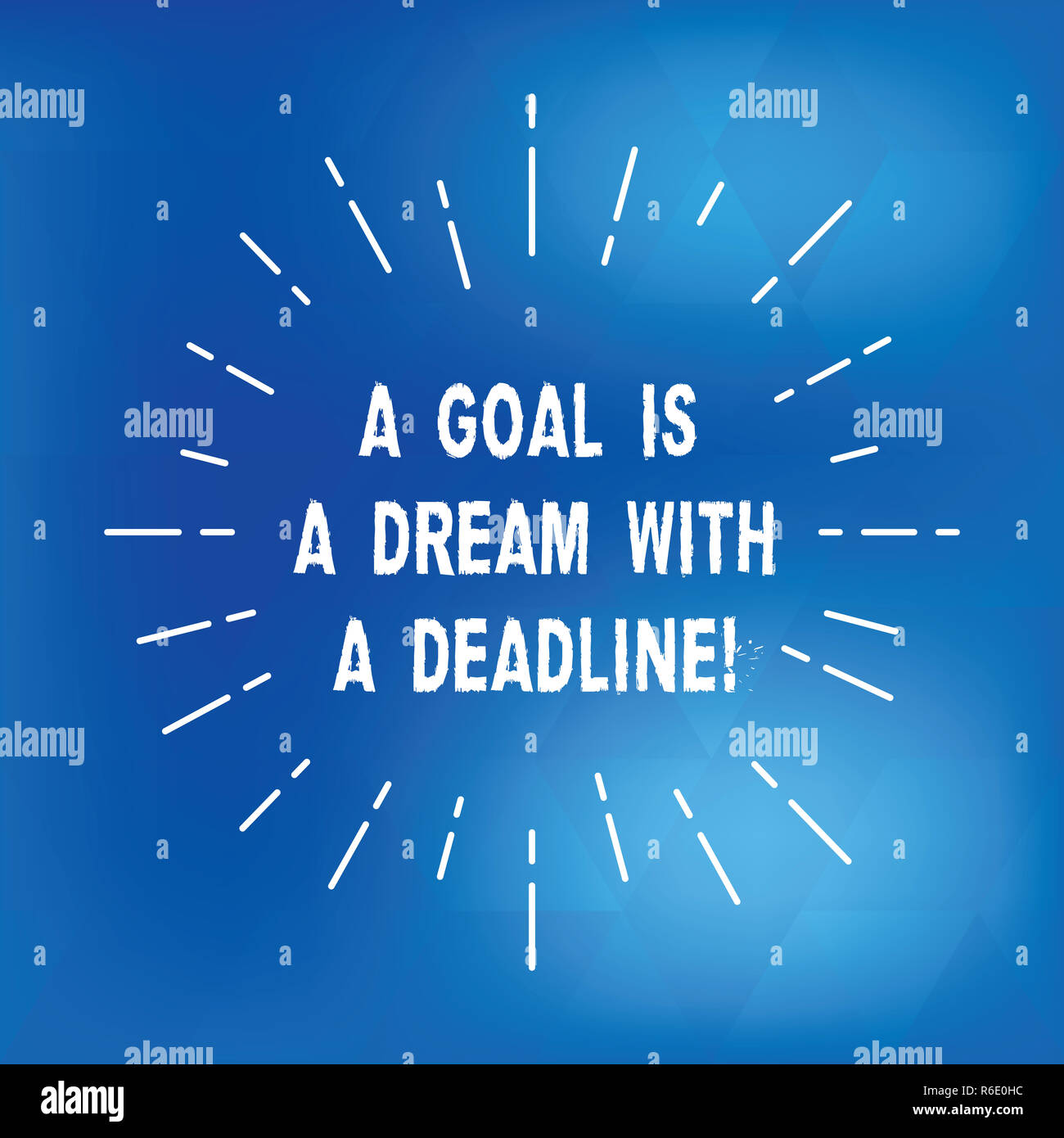 Goals are dreams with deadlines hi-res stock photography and images - Alamy