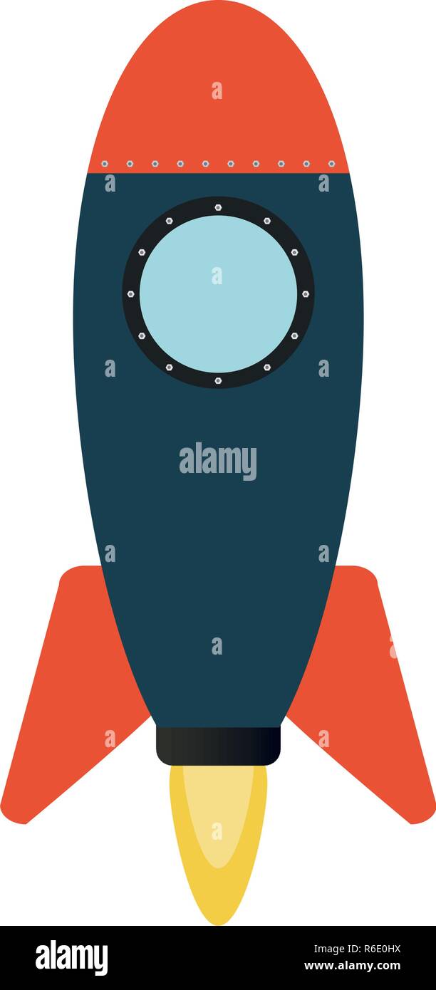 Rocket taking off symbol Stock Vector Image & Art - Alamy