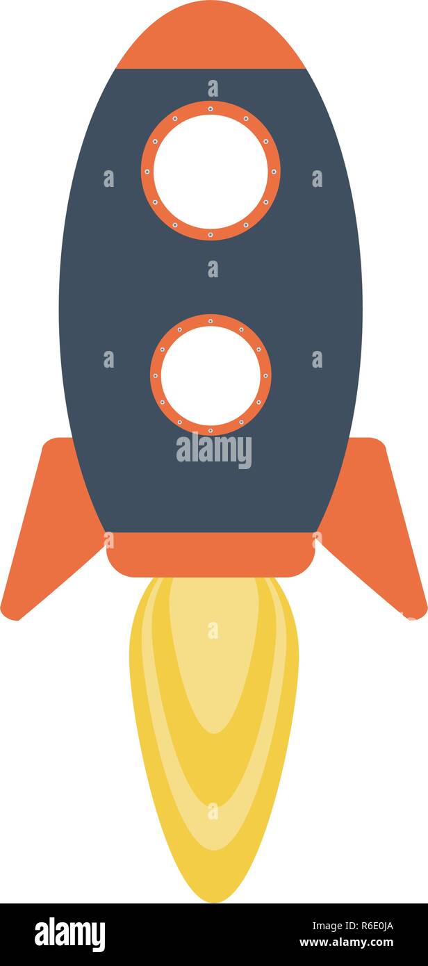 Rocket taking off symbol Stock Vector Image & Art - Alamy