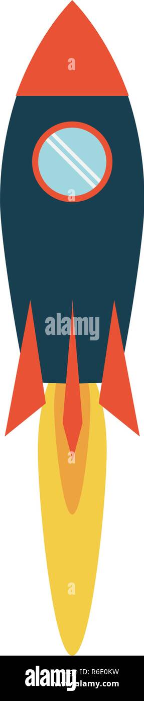 Rocket taking off symbol Stock Vector Image & Art - Alamy