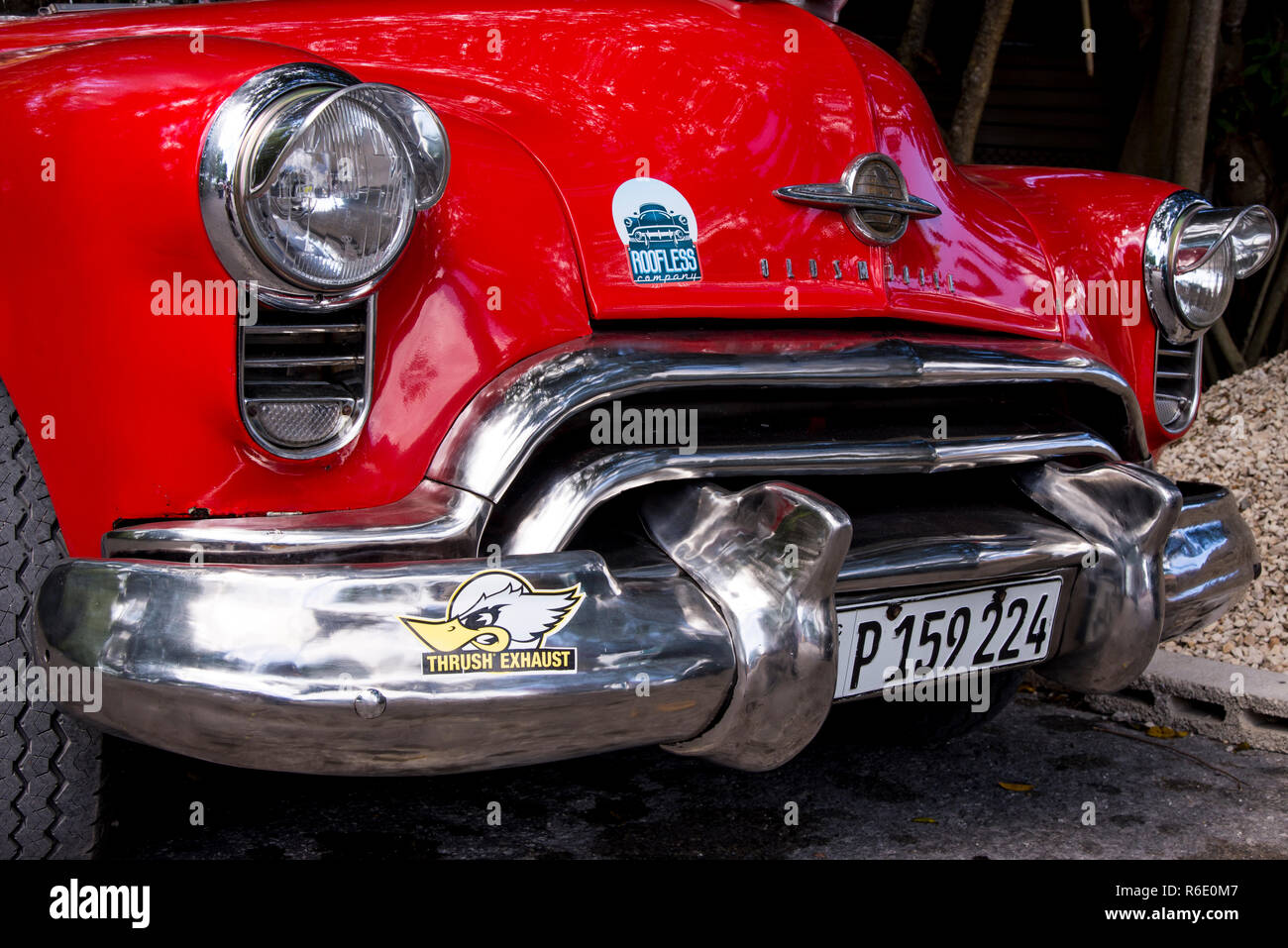 Fancy Old Cars - editorial image - Havana, Cuba. Colorful classic 1950 ...