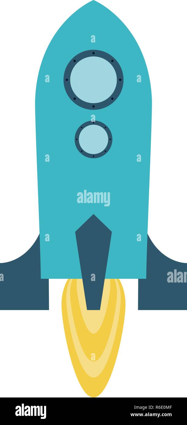 Rocket taking off symbol Stock Vector Image & Art - Alamy