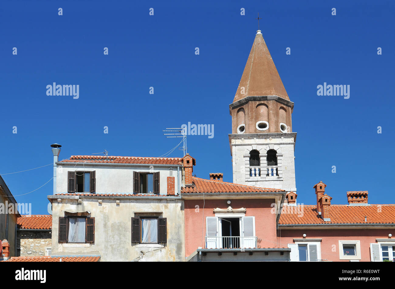Croatia, Zadar, Bell Tower Of The Church Of St Simeon, Zadar Stock ...
