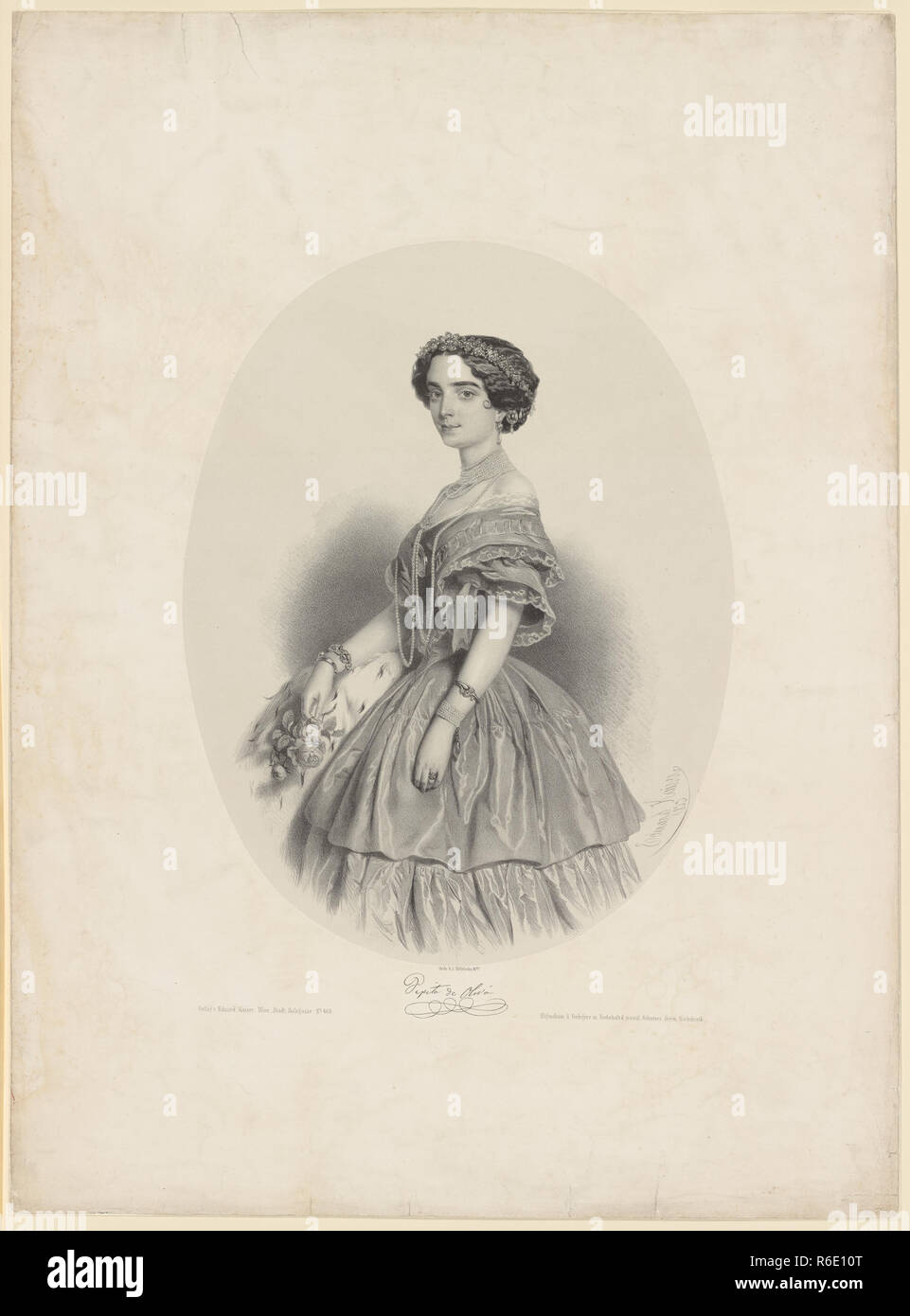 vintage lady victorian classic portrait artwork Stock Photo - Alamy