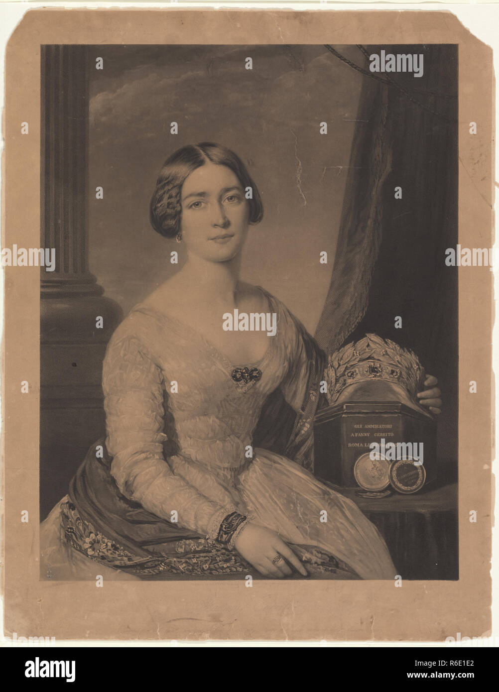vintage lady victorian classic portrait artwork Stock Photo - Alamy