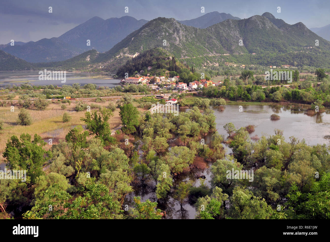View On Beauty Nature In Montenegro Balkans Skadarsko Lake Stock Photo ...