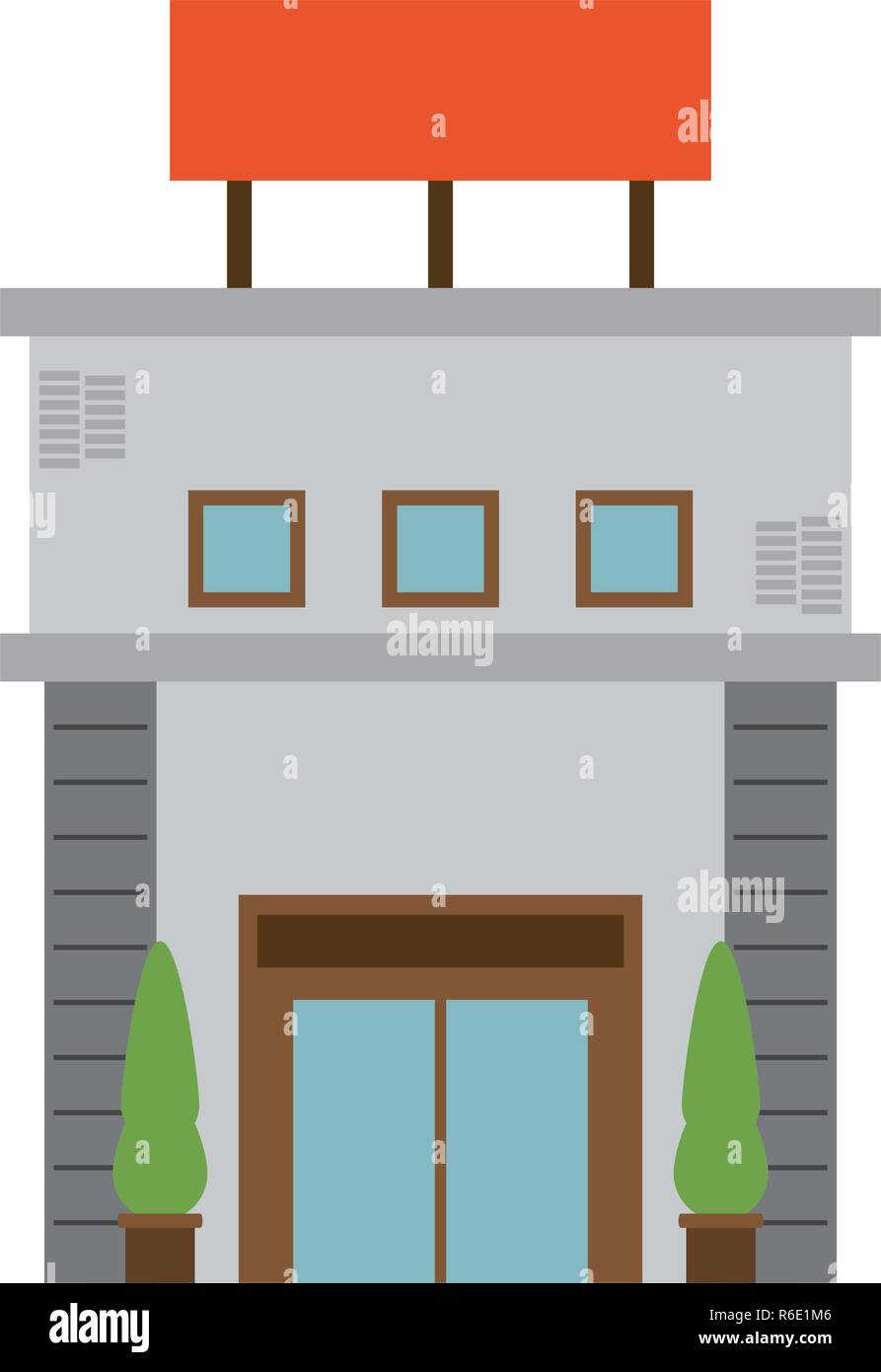 The building of luxury hotel and sunset Stock Vector Images - Alamy