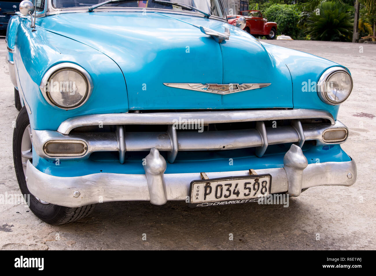 Fancy Old Cars - editorial image - Havana, Cuba. Colorful classic 1950 ...