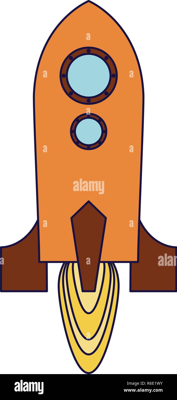 Rocket taking off symbol Stock Vector Image & Art - Alamy