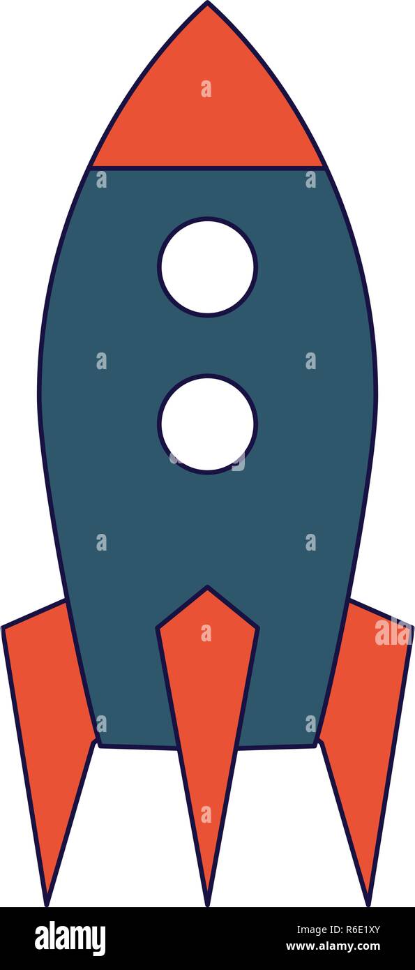 Rocket taking off symbol Stock Vector Image & Art - Alamy
