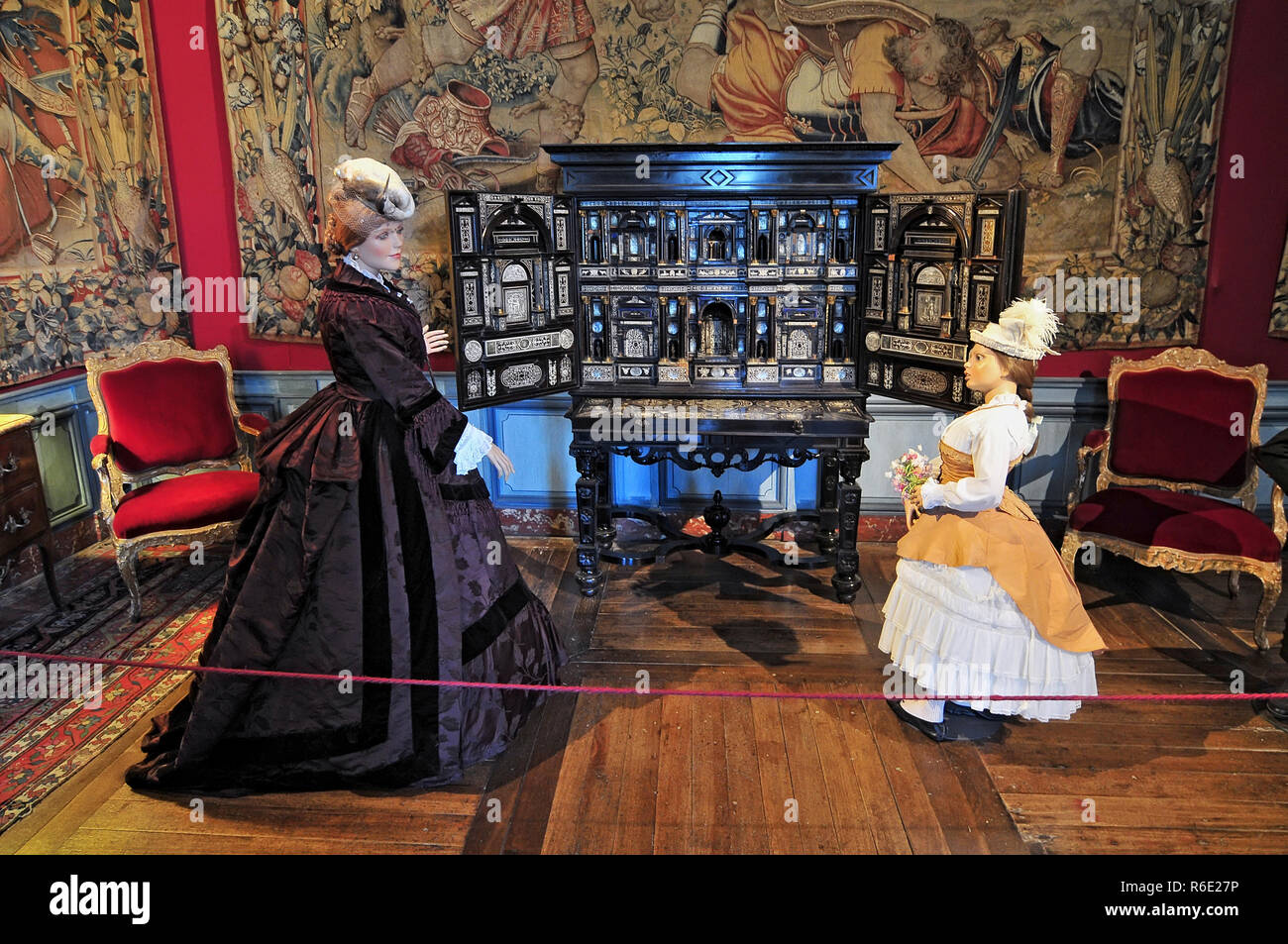 Interior Of Castel Of Rigny-Usse Known As The Sleeping Beauty Castle ...