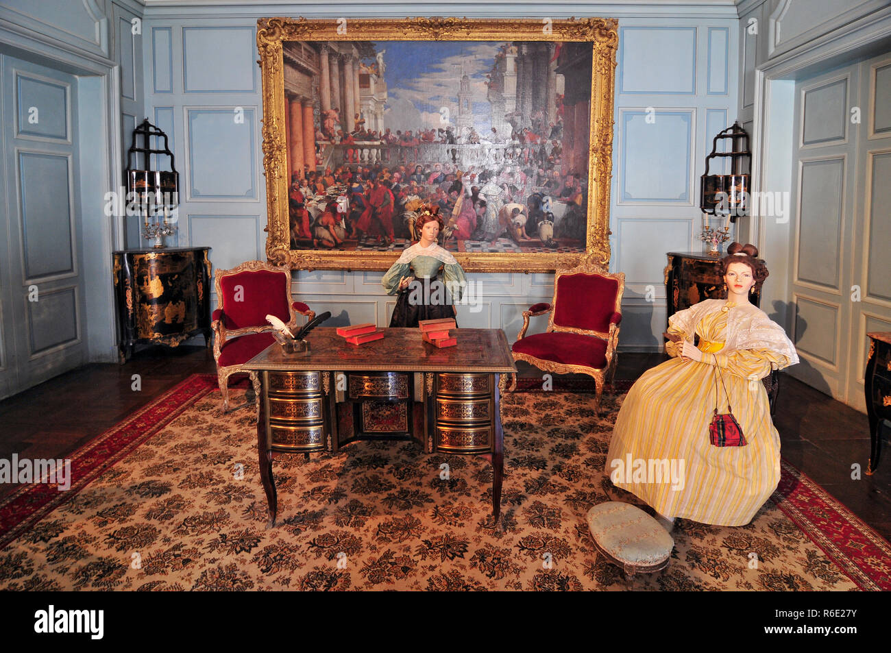 Interior Of Castel Of Rigny-Usse Known As The Sleeping Beauty Castle ...