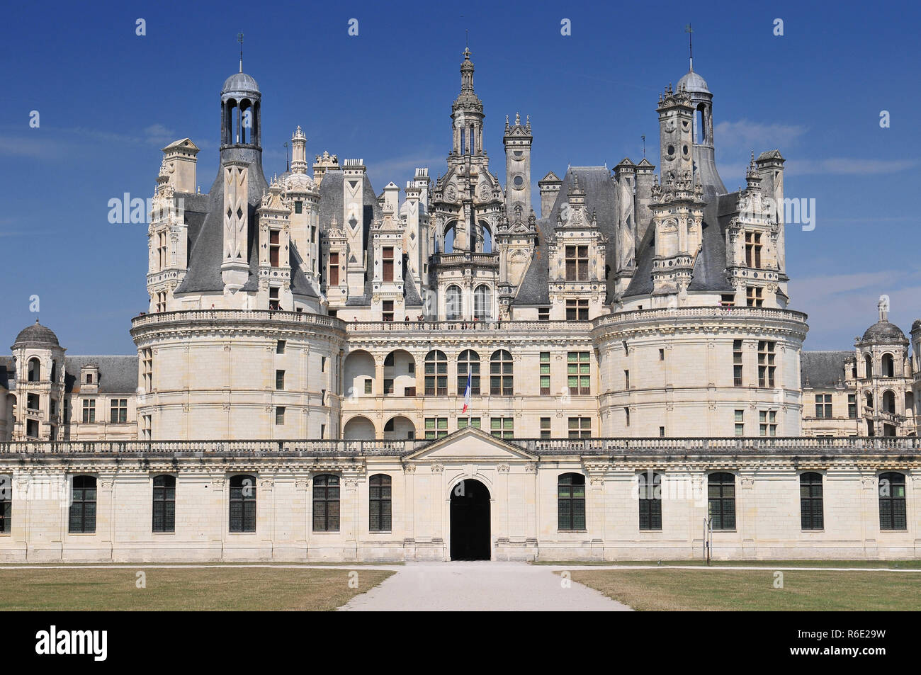 Chateau De Chambord Royal Medieval French Castle Loire Valley France ...
