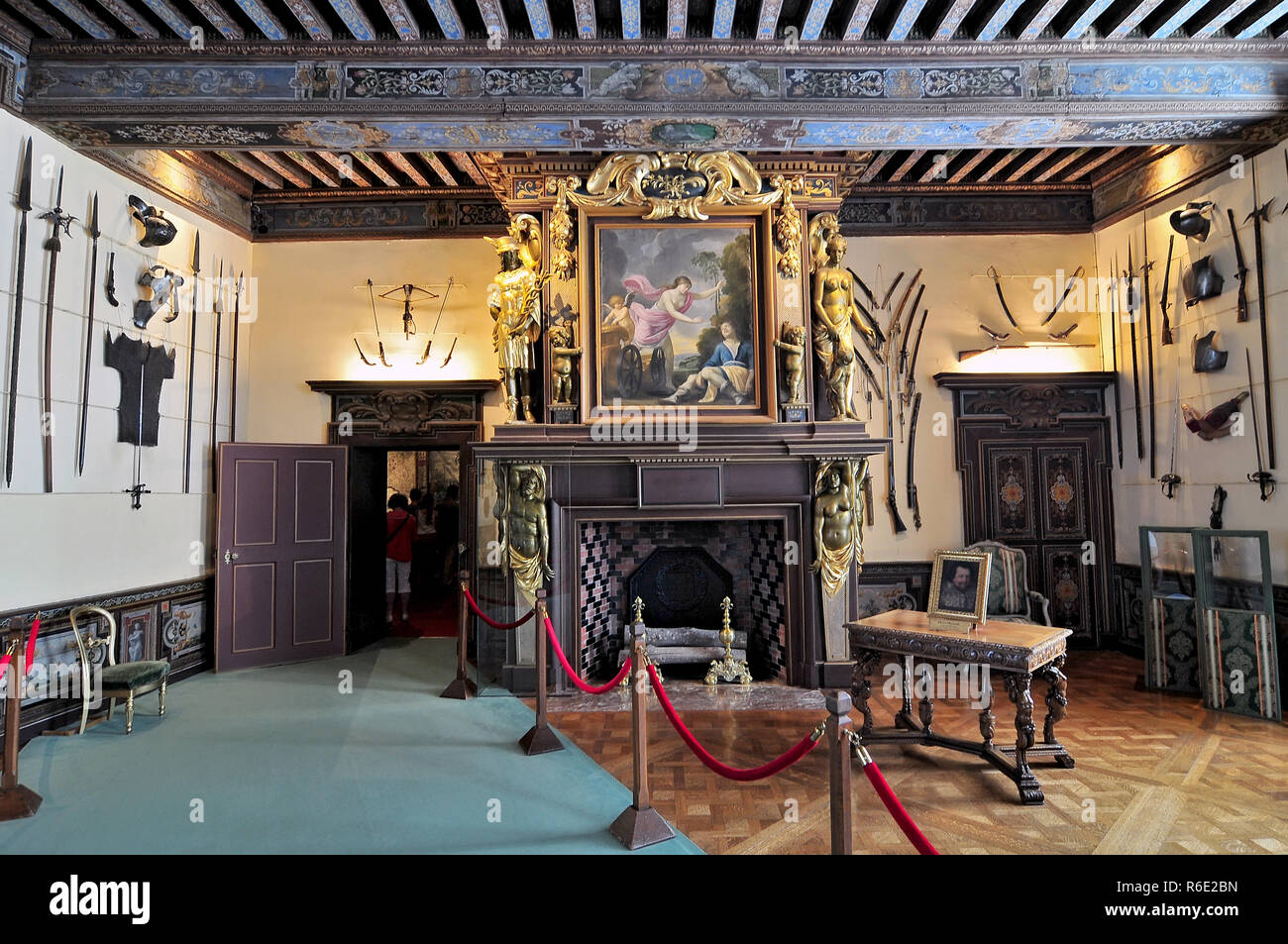 Interior Of Chateau Cheverny Loire Valley France Stock Photo - Alamy