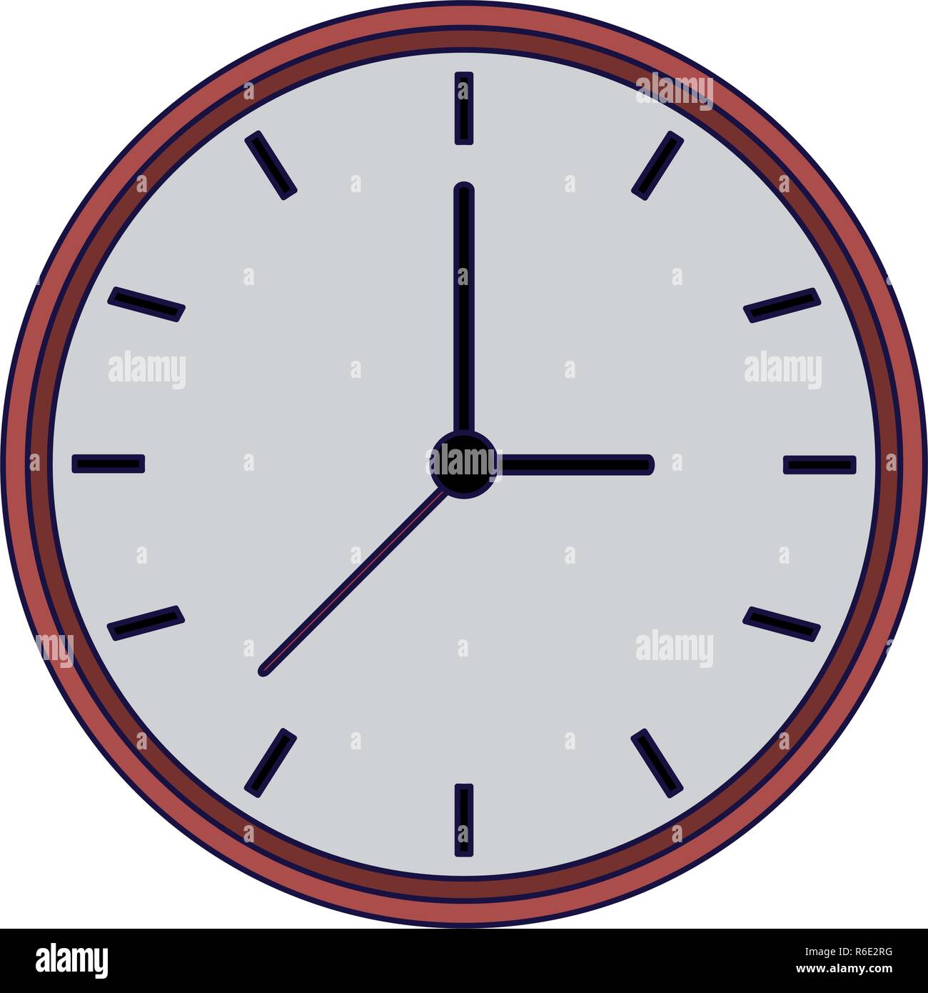 Clock round frame Stock Vector Image & Art - Alamy