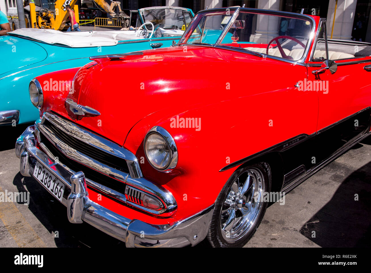 Fancy Old Cars - editorial image - Havana, Cuba. Colorful classic 1950 ...