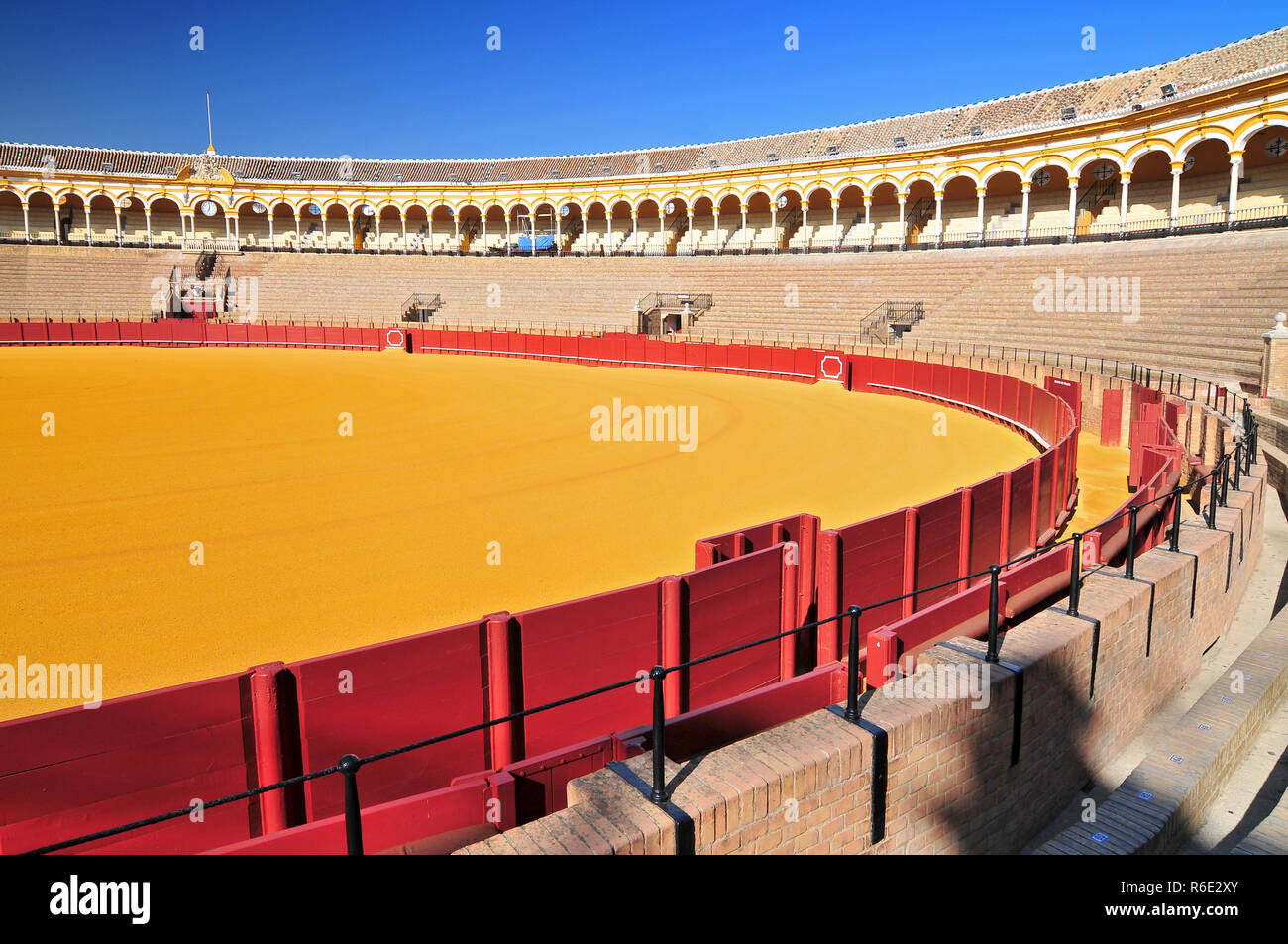 Bullfight Arena (Plaza De Toros) In Seville, Andalusia Spain Stock ...