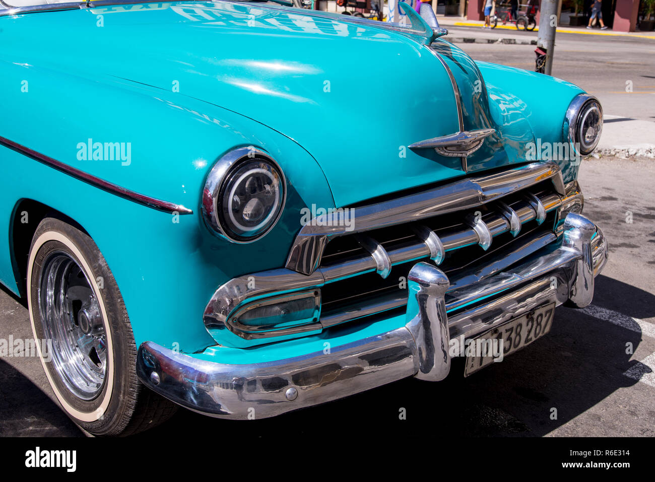 Fancy Old Cars - editorial image - Havana, Cuba. Colorful classic 1950 ...